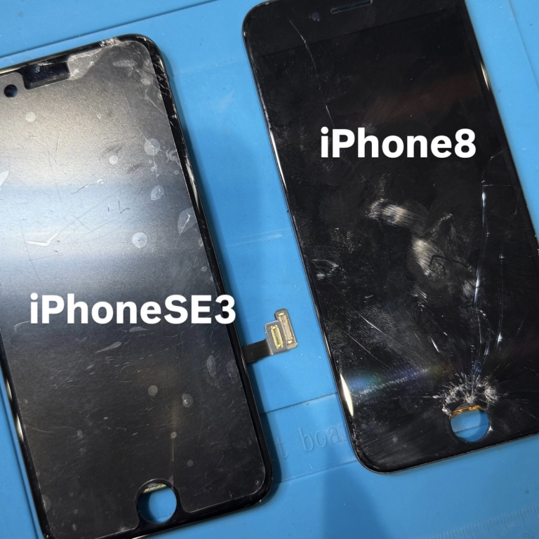 【本日の修理】iPhone8,SE3 画面交換｜SMART Re:MAKE｜岐阜市にあるiPhone修理、iPad修理、Android修理屋
